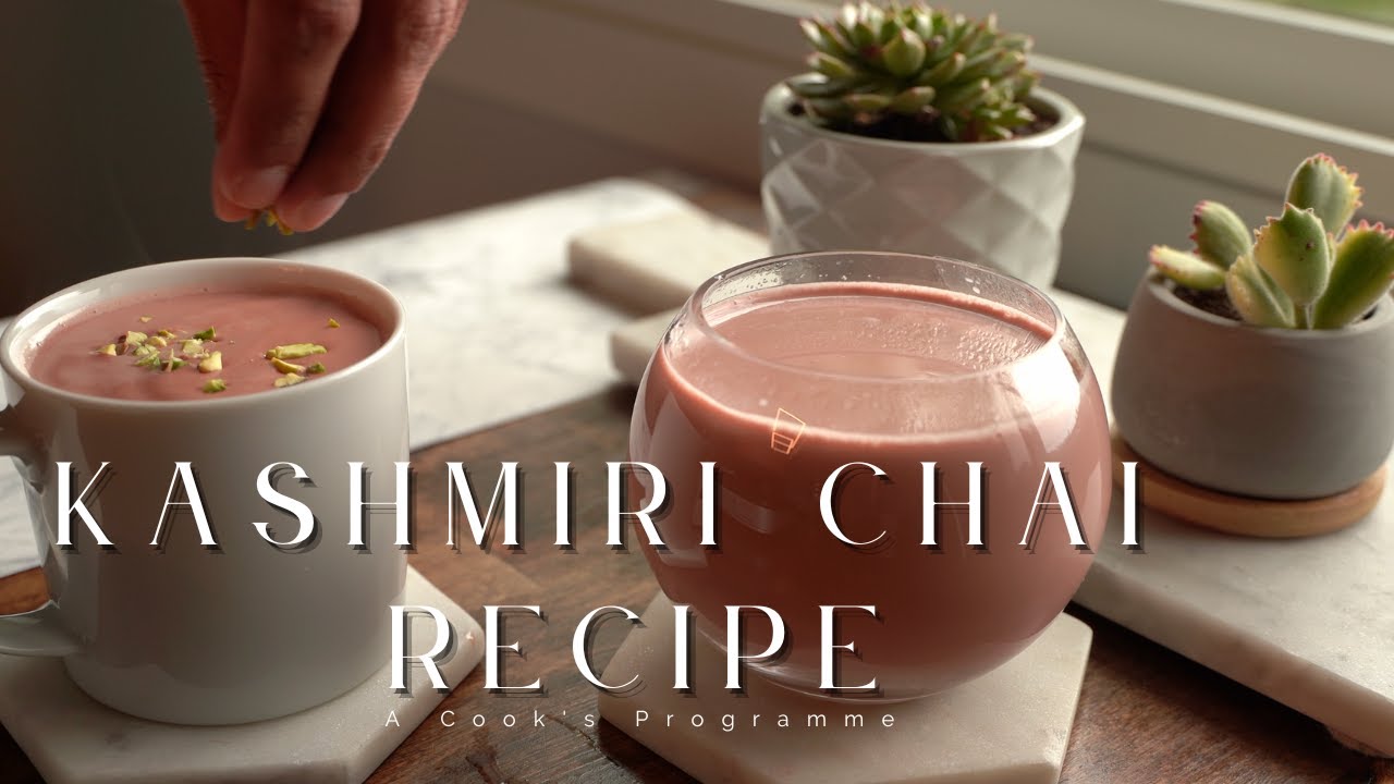 Making GREEN Tea turn PINK!?! Kashmiri Pink Tea Recipe | Here’s How ...