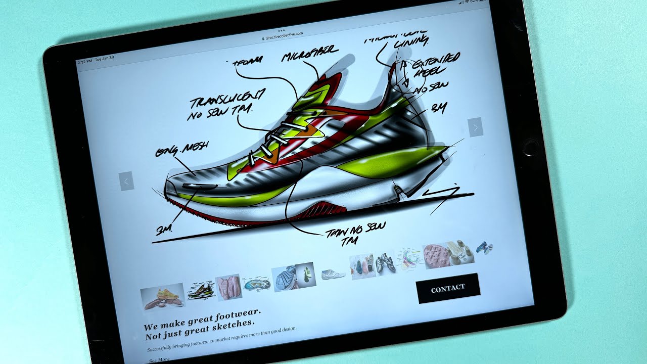 Footwear Design Studio Portfolio - YouTube