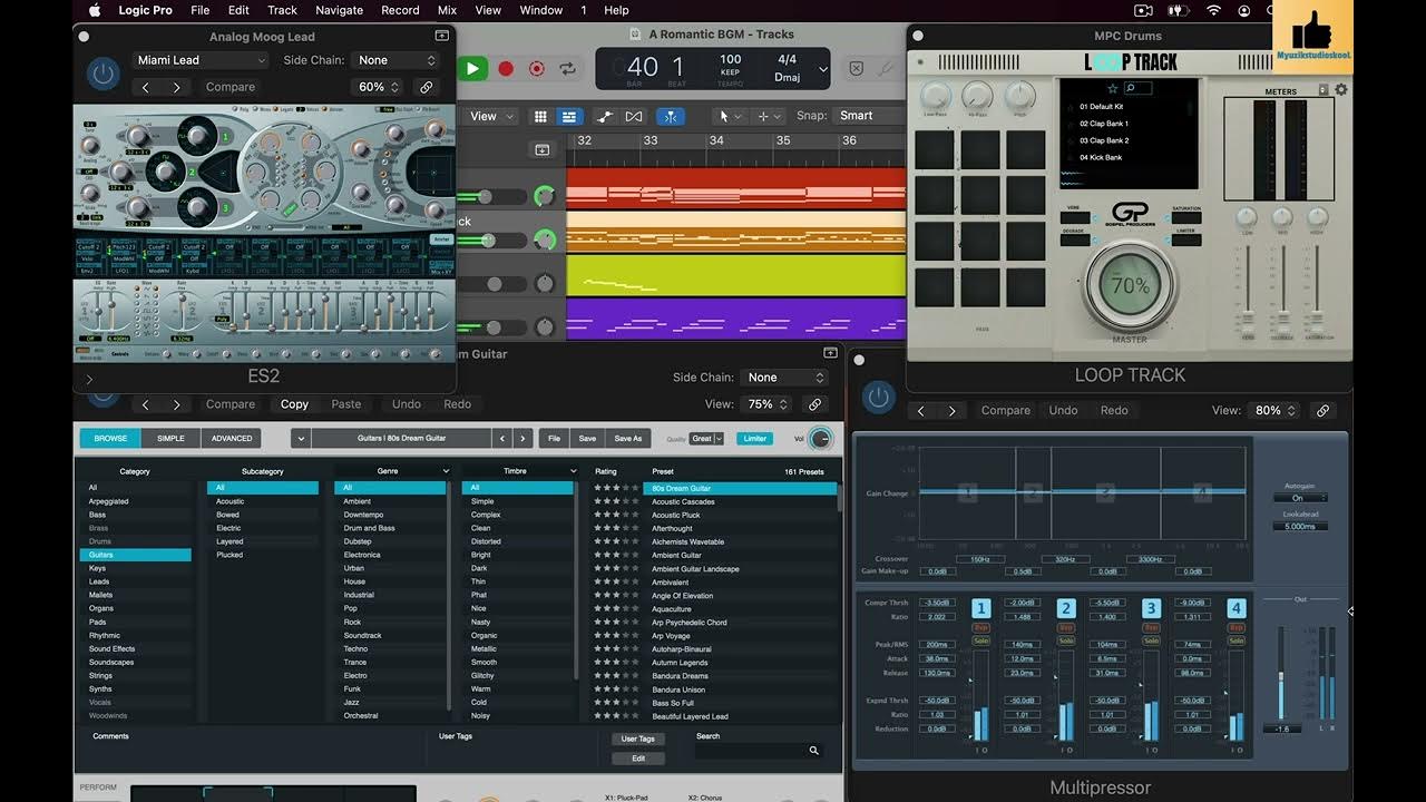 A Romantic BGM | An Original Composition | Chord Progressions | Myuzik Studio SkooL | Logic Pro ...