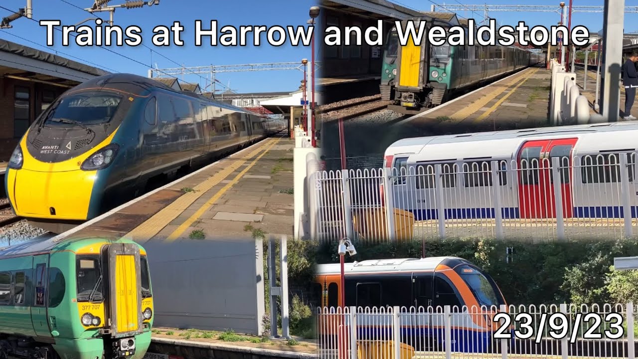 Trains at Harrow and Wealdstone 23/9/23 [WCML] - YouTube