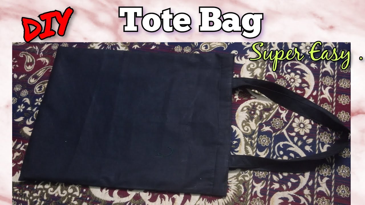 Super Easy Tote Bag diy/ Shopping bag/Shoulder bag/sewing tutorial ...