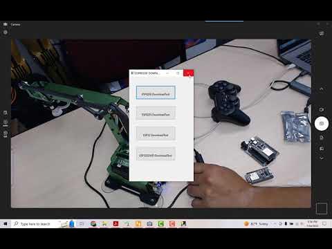 HiWonder MaxArm load firmware on new spare ESP32 dev board Micropython Programming Part 5 - YouTube