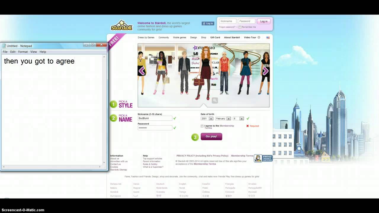 How To create A stardoll - YouTube