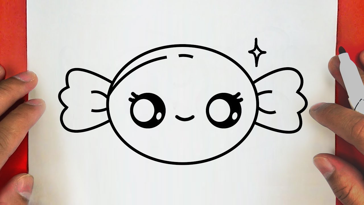 HOW TO DRAW A CUTR CANDY EASY , STEP BY STEP, DRAW Cute things - YouTube