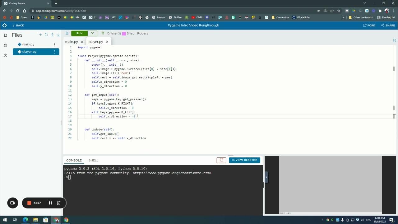Pygame intro 3 - YouTube
