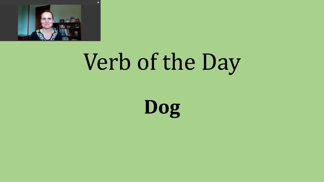 Verb of the Day - Dog - YouTube