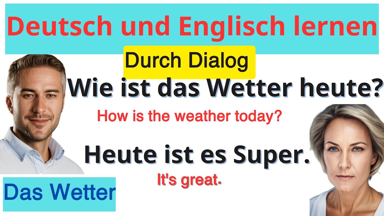 Deutsch und Englisch lernen A1/A2 l Das Wetter - YouTube