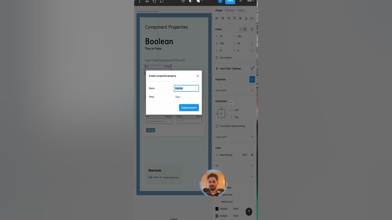 Boolean Property in Figma Component - YouTube