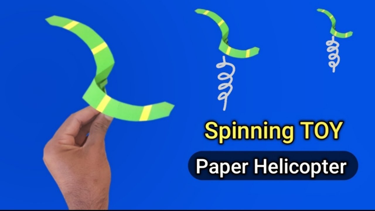 Spinning Paper Helicopter | Paper Helicopter Making | Paper Helicopter ...