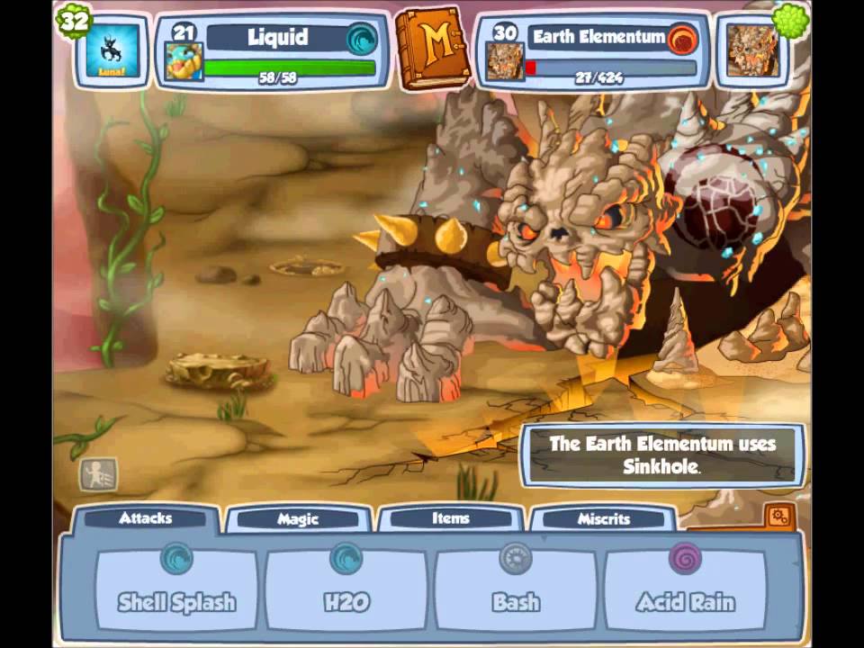 Miscrits: defeating the earth elementum - YouTube