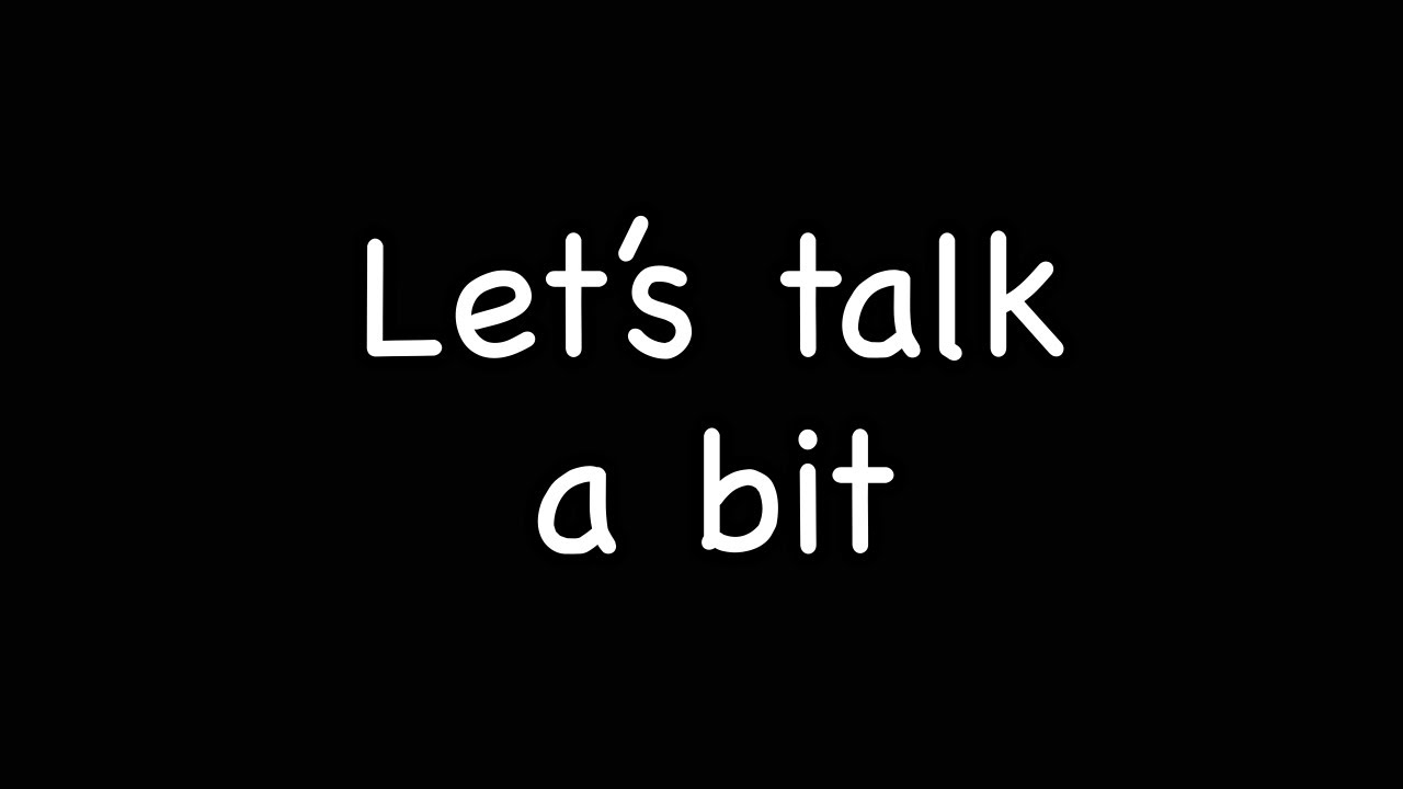 Let's talk a bit - YouTube