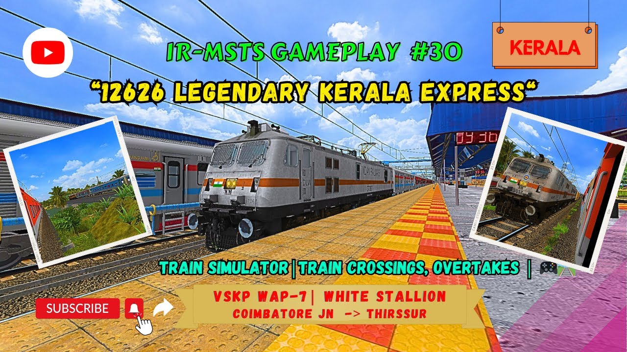 12626 NDLS - TVC KERALA EXPRESS | Legendary Express | Kerala | Train ...