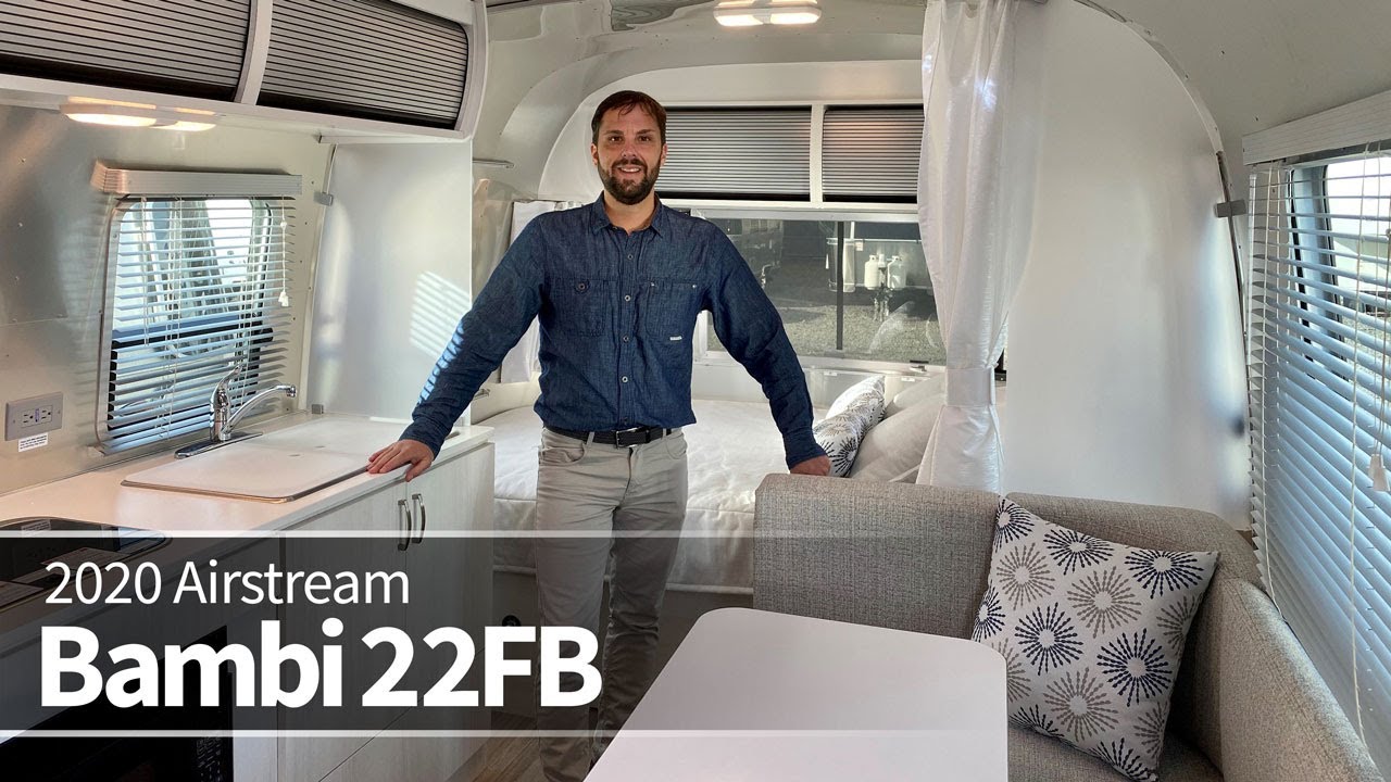 Walk Through Tour 2020 Airstream Bambi 22FB Travel Trailer - YouTube