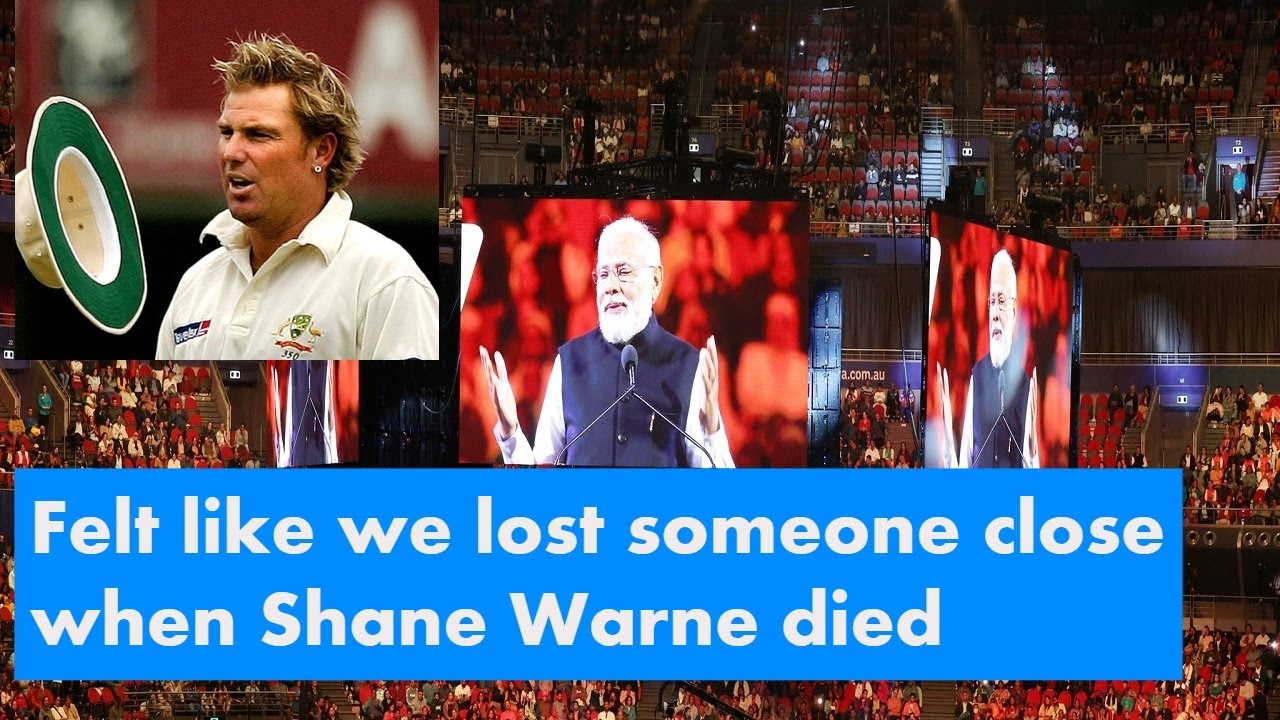 PM Modi in Australia News: PM Modi invokes Shane Warne's memory - YouTube