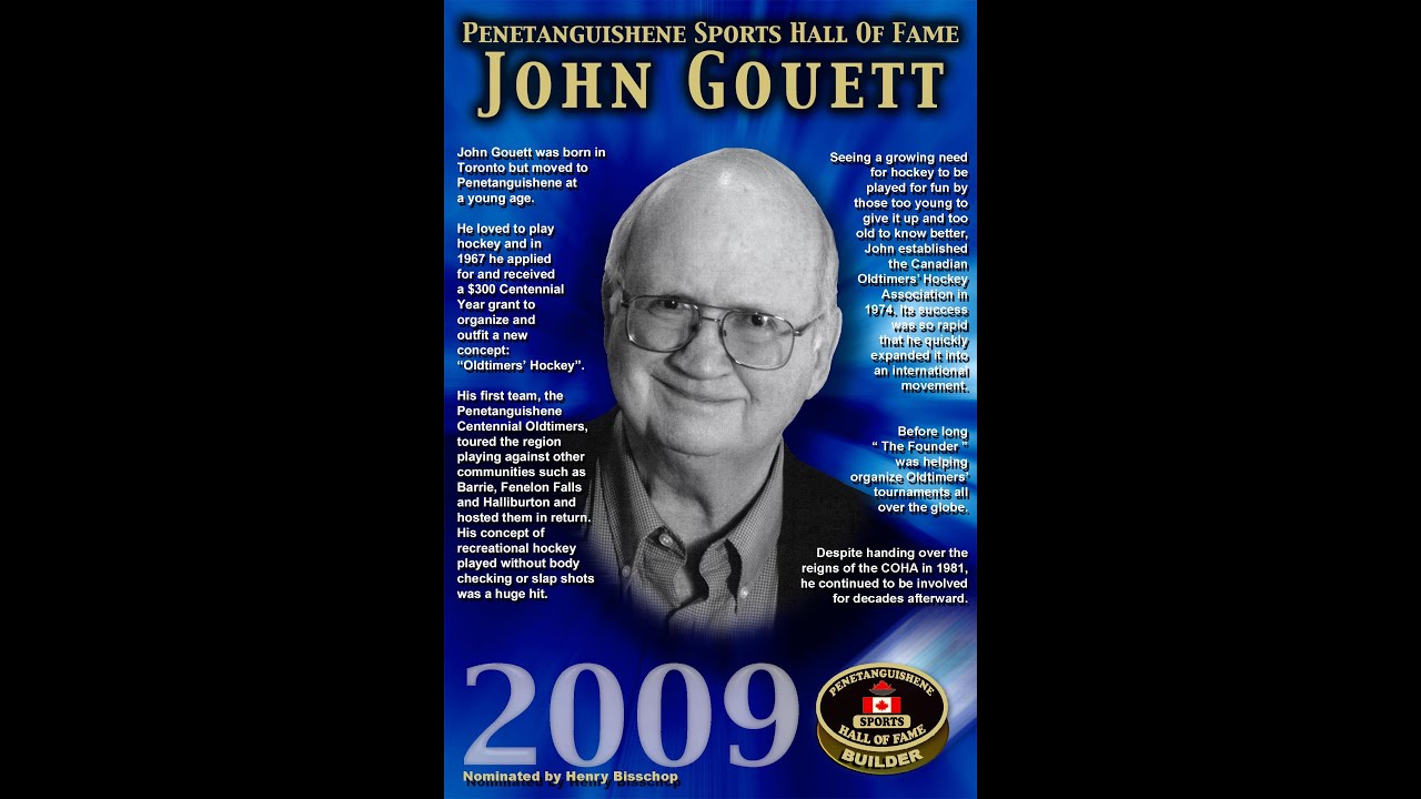 John Gouett interview with Penetanguishene Sports Hall of Fame - YouTube