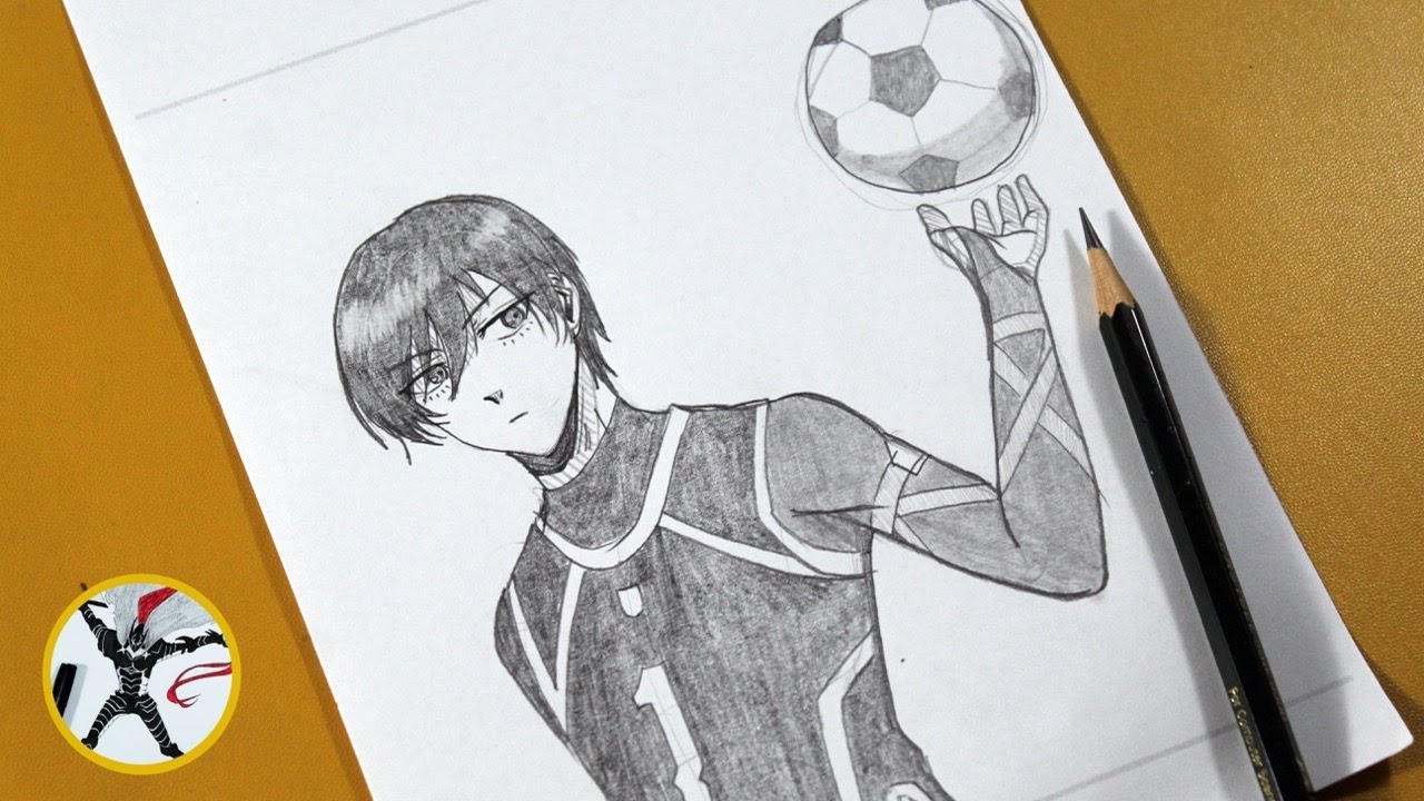 How to Draw Rin Itoshi Step by Step – Easy and Clear sketch Blue Lock ...