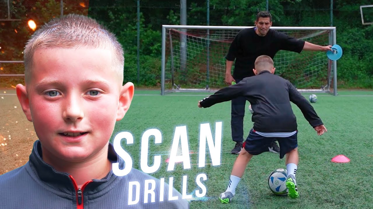 Scanning Drills - Football Full Session training - YouTube