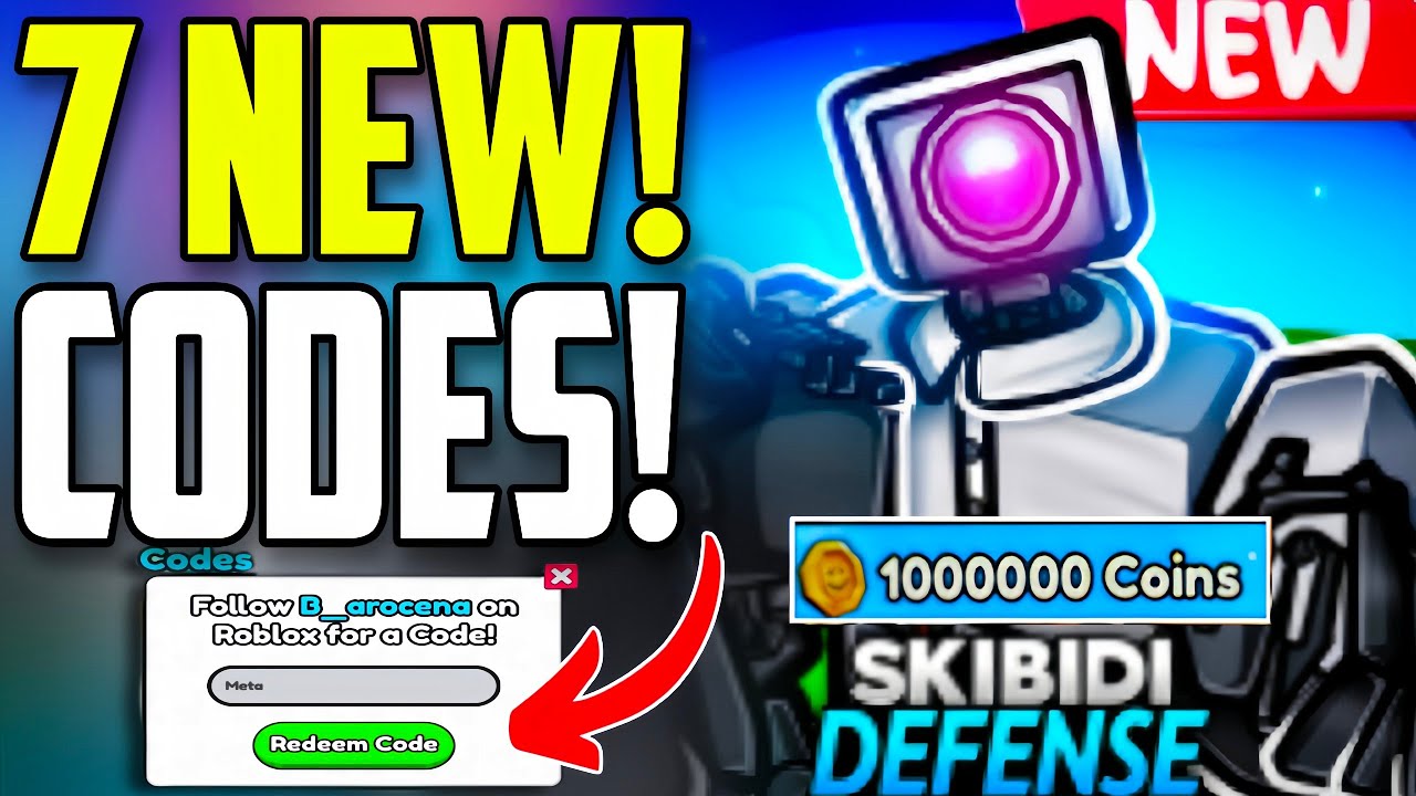 *NEW * ALL WORKING CODES SKIBIDI TOWER DEFENSE IN 2024 - ROBLOX ...