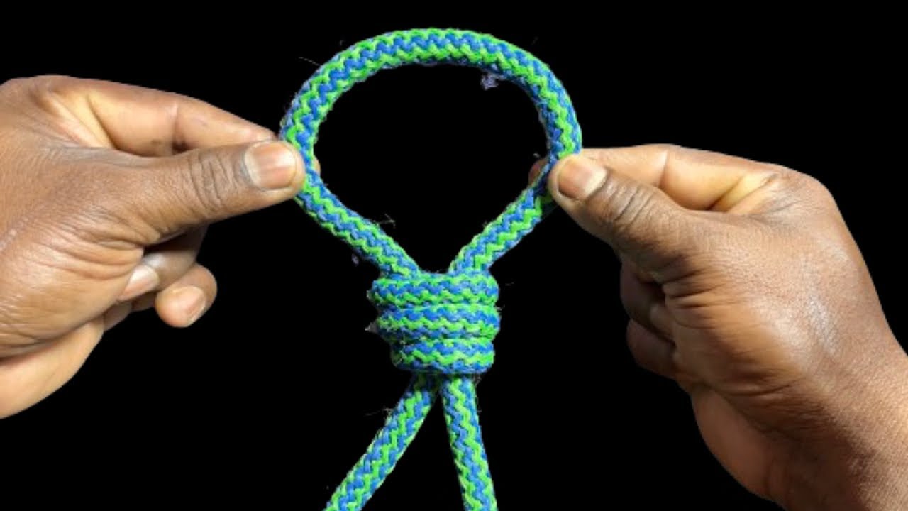 Learn the rope knotting method in one minute, and quickly loop the knot ...