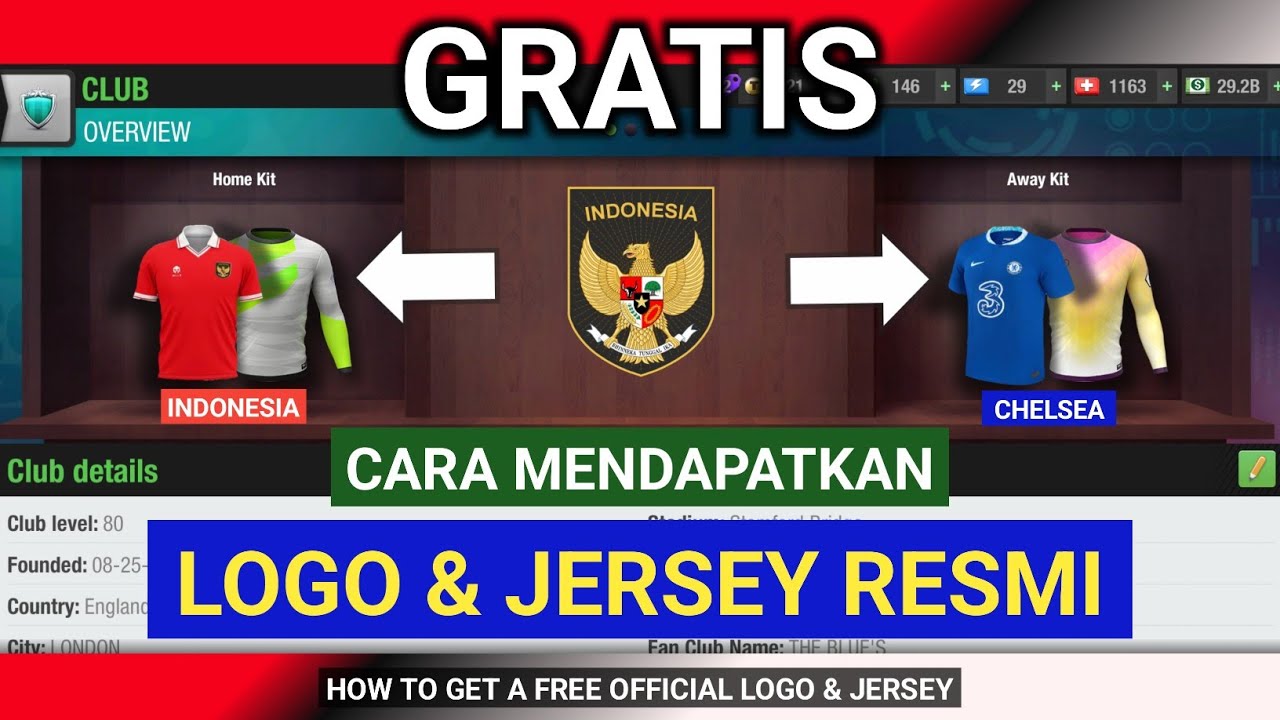 Cara Mendapatkan Logo dan Jersey Resmi Gratis | Top Eleven - YouTube
