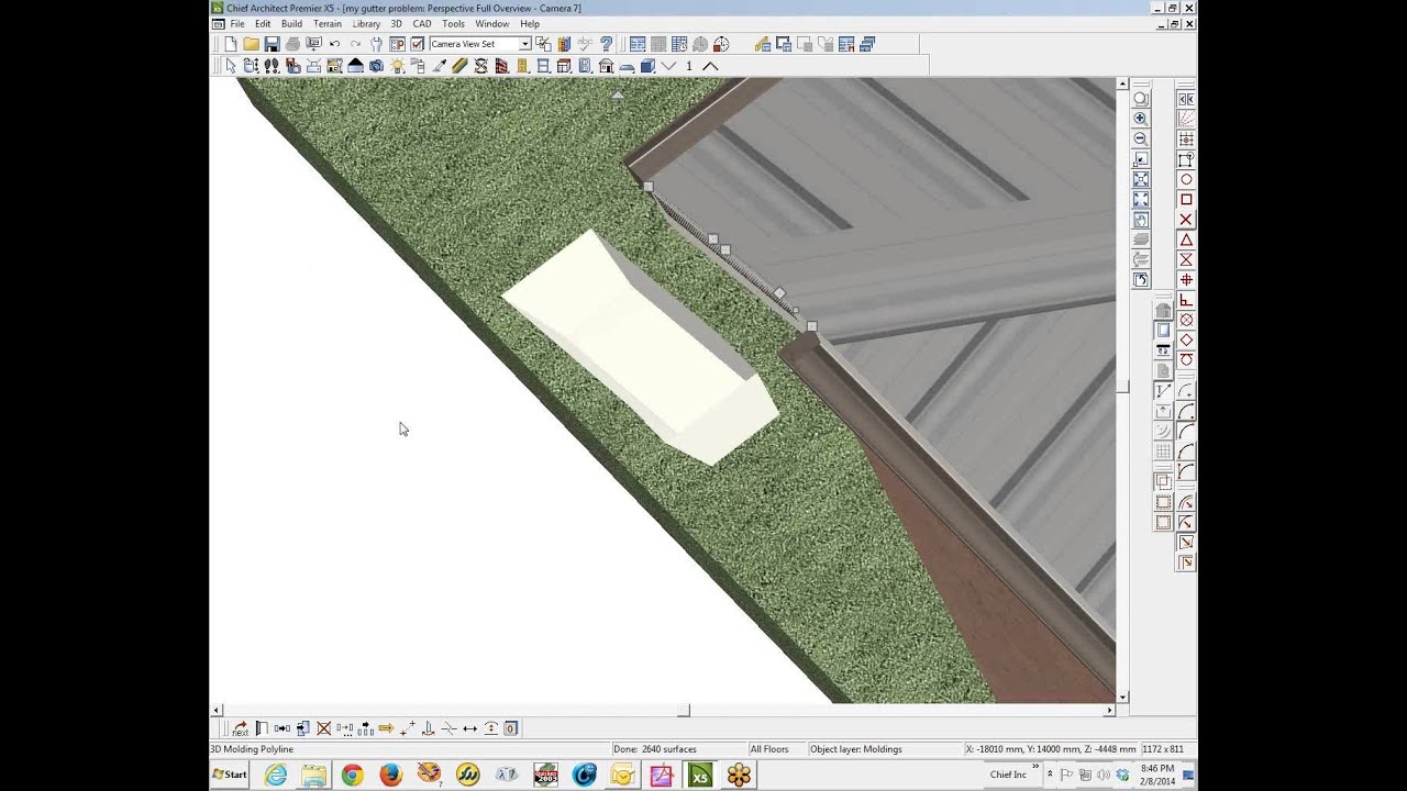 Custom 3-D molding (gutter) in X1-6 - YouTube