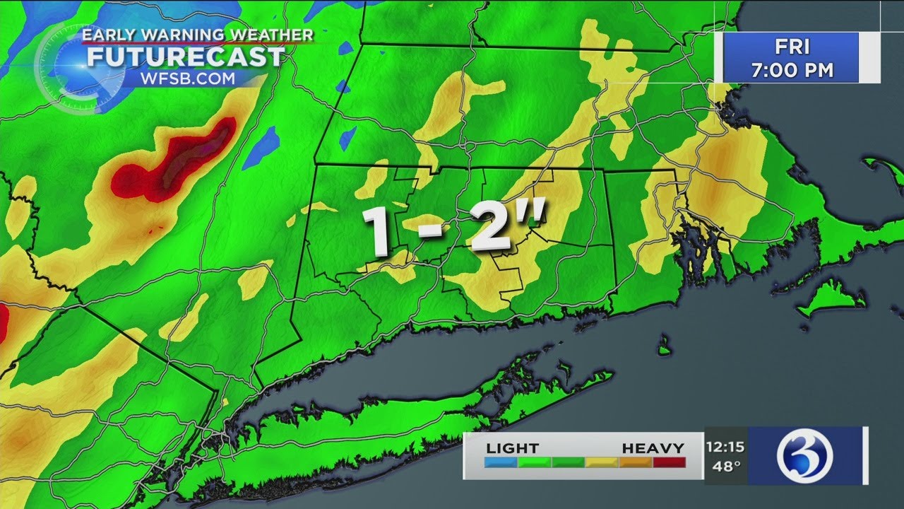 FORECAST: Up to 2 inches of rain possible by Friday - YouTube