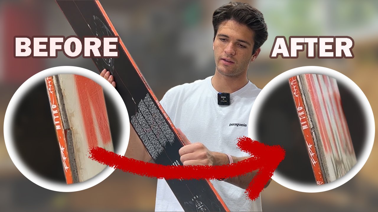 I tried fixing my damaged snowboard edge: Here's what I learned - YouTube