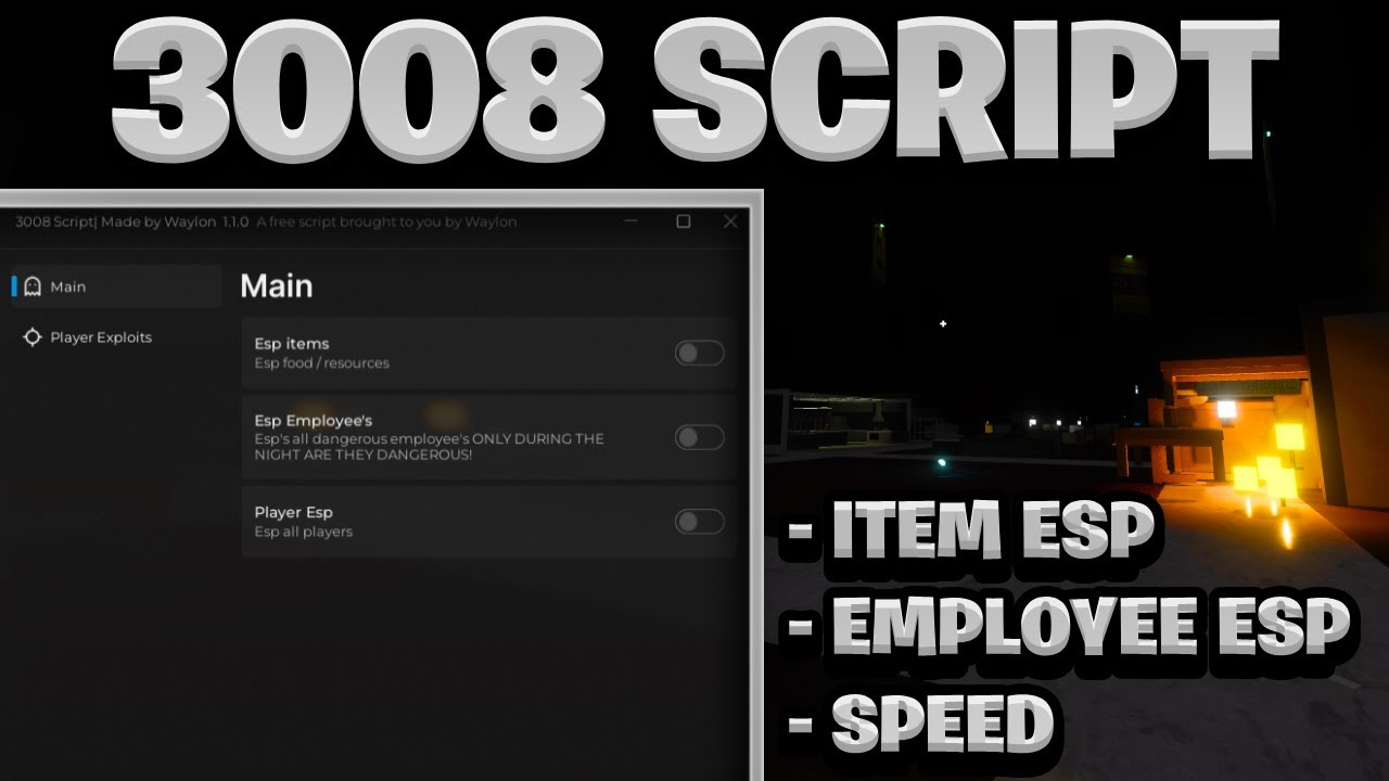 [NEW BEST] 3008 Keyless Script Pastebin - (ROBLOX) *Item ESP & Employee ESP* Exploit - YouTube