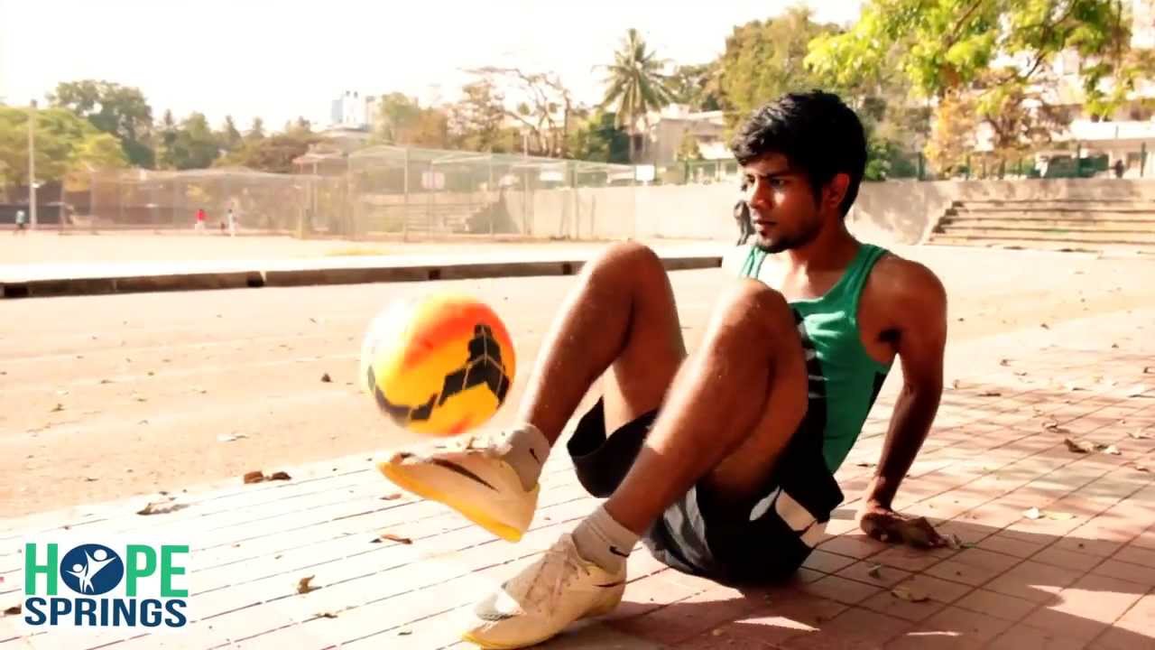 Tejas Football Freestyle promo for Hope Springs Bangalore. - YouTube