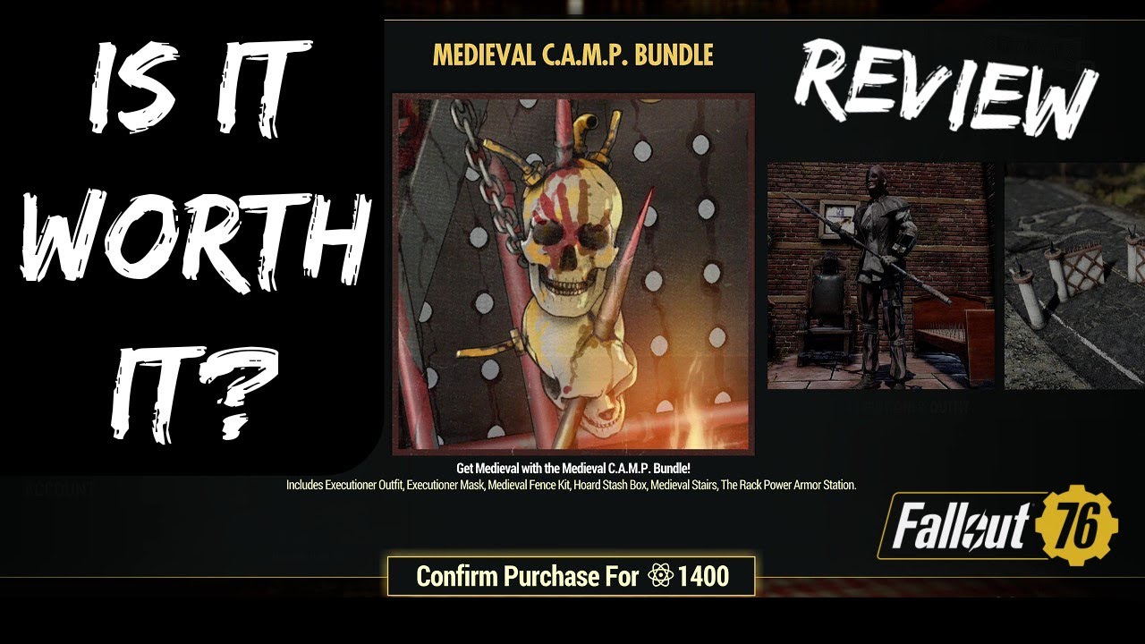 Fallout 76 Medieval Camp Bundle Review! - YouTube