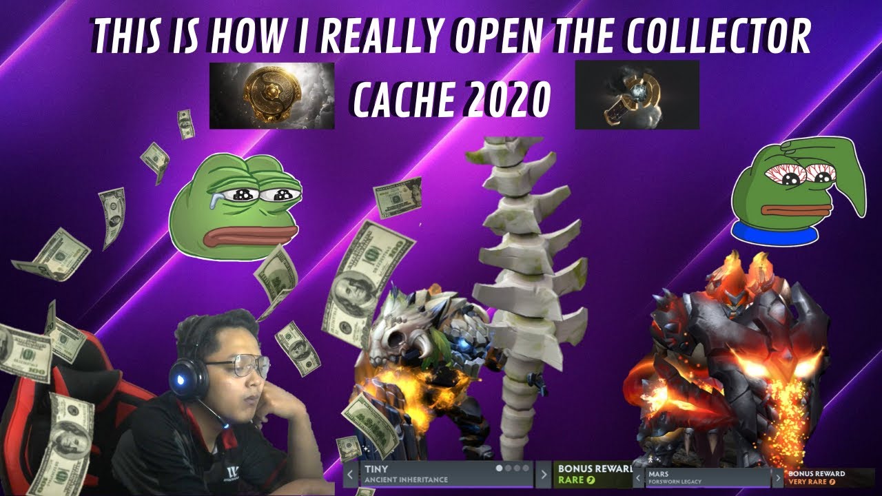 THIS IS HOW I REALLY OPEN THE COLLECTOR CACHE 2020 (DOTA2 INDONESIA ...