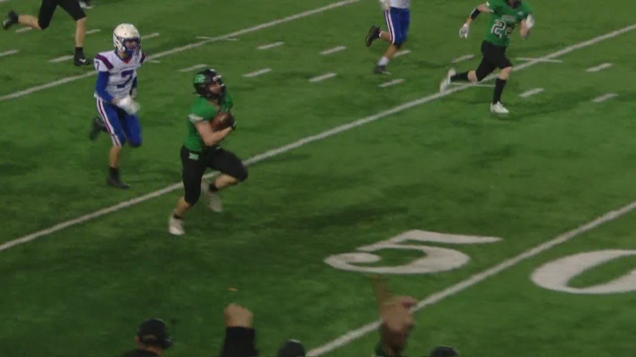 Regis rolls past Glenwood City, 50-13 - YouTube