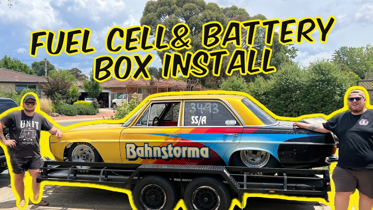 Fuel Cell & Battery Box Installation In The Merc Drag Car - YouTube