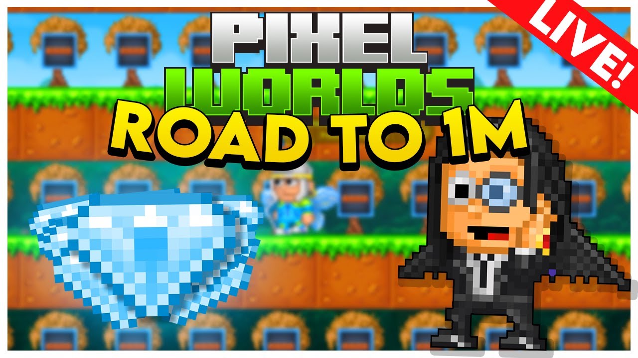 Pixel Worlds - Road To 1M Bytecoins LIVE! - YouTube