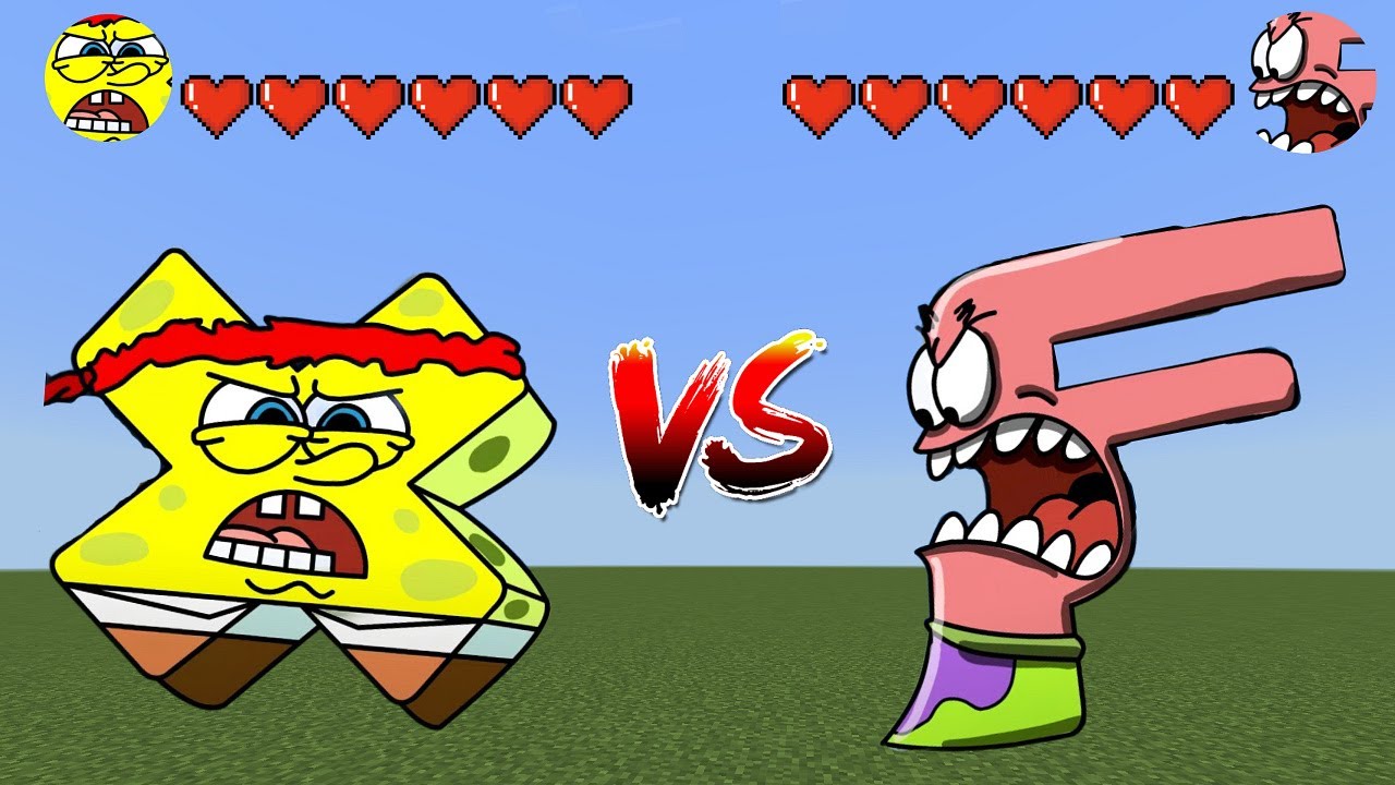 Alphabet Lore X vs F But They Are SpongeBob and Patrick - YouTube