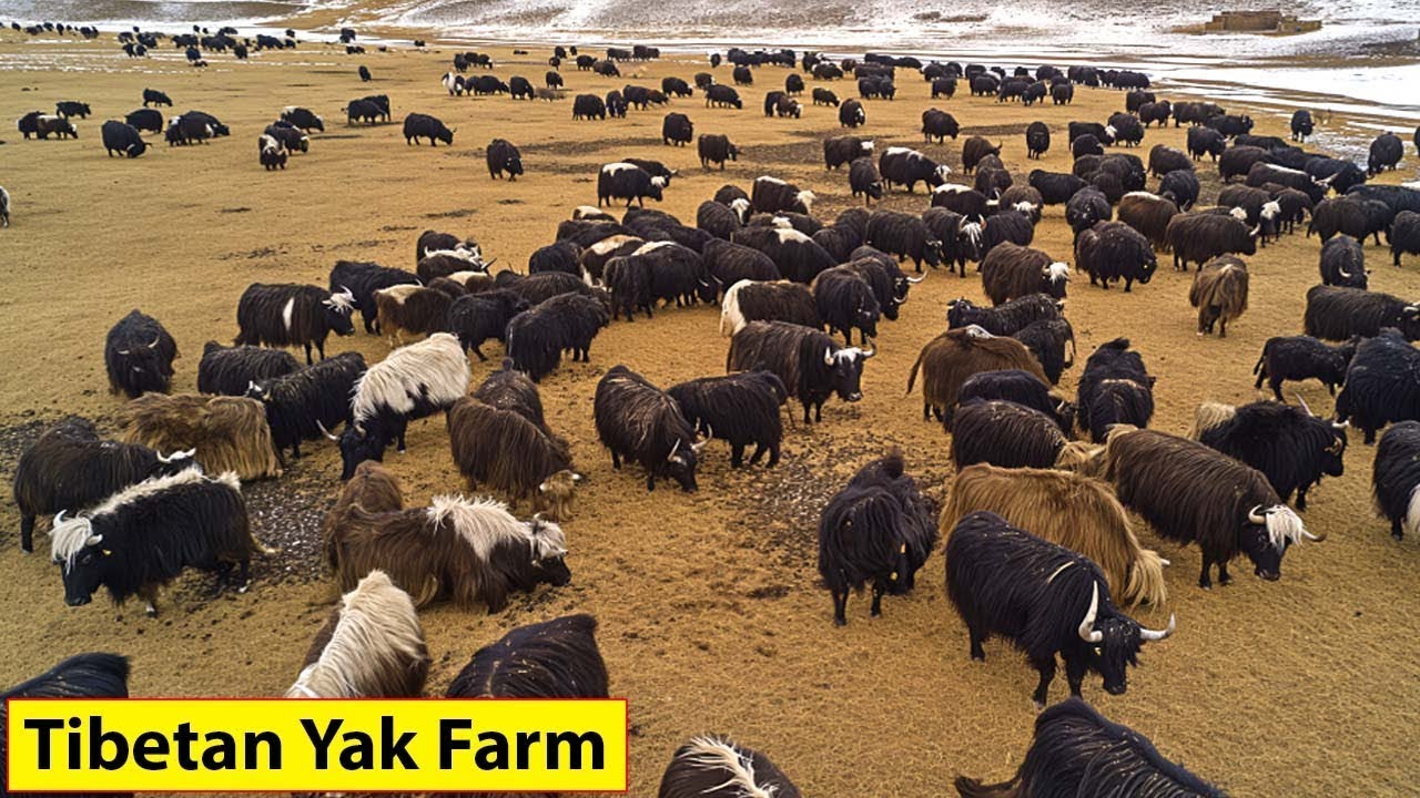 Tibetan Farmers Raise Millions Of Yaks This Way - Farming Documentary ...