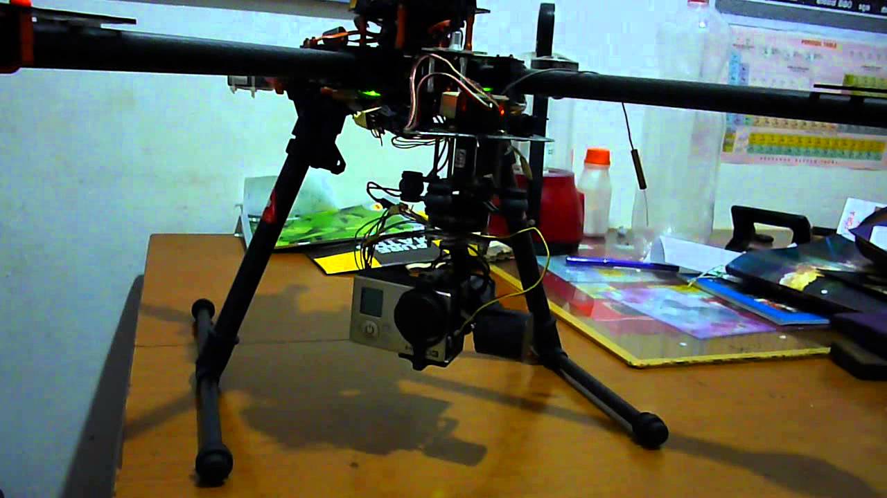 DIY 360 drgree 3 axis Gopro gimbal with Slip ring - YouTube
