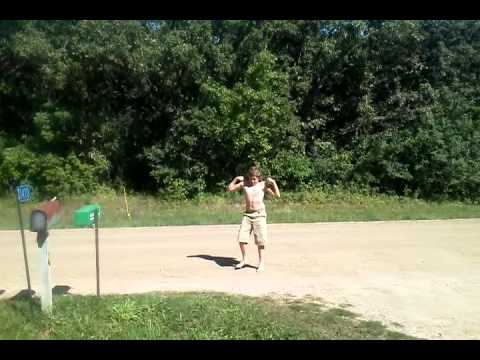 Michael directing traffic as a bodybuilder - YouTube