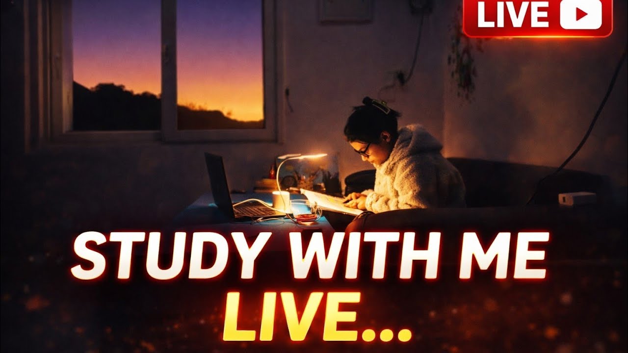 5hrs study with me Live 🔴 - YouTube