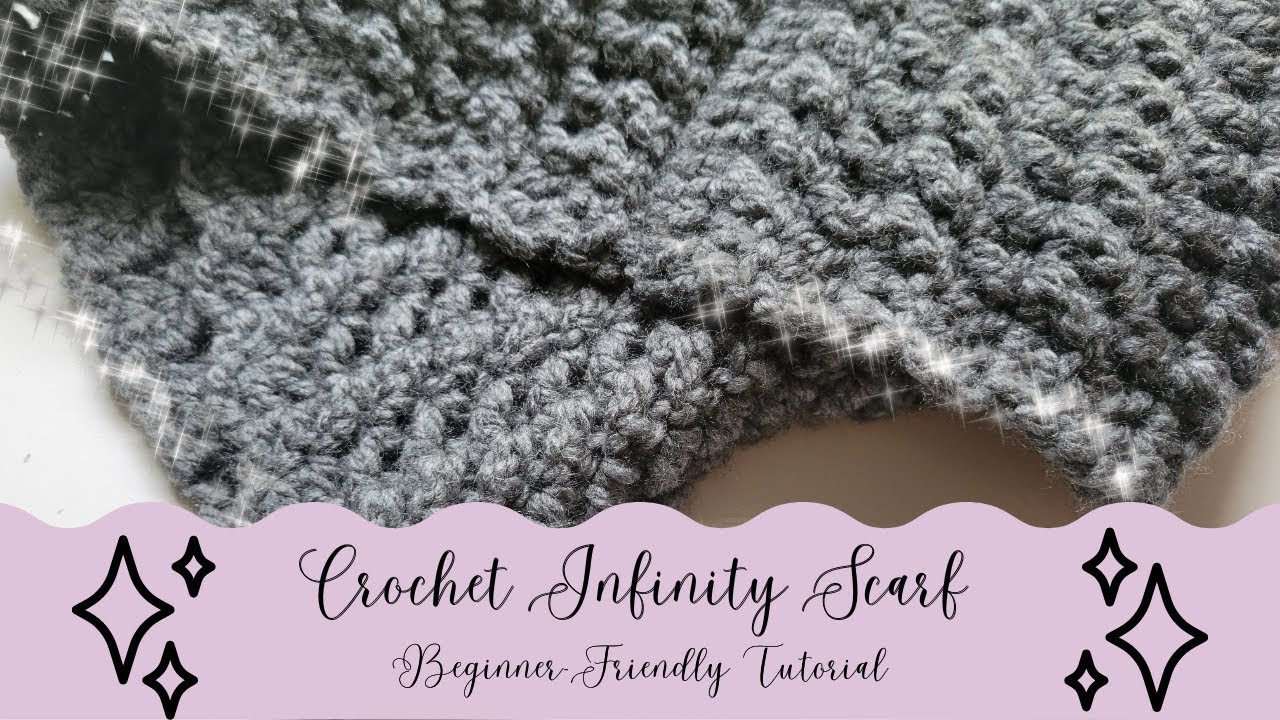 Crochet Infinity Scarf Tutorial - Beginner Friendly! - YouTube