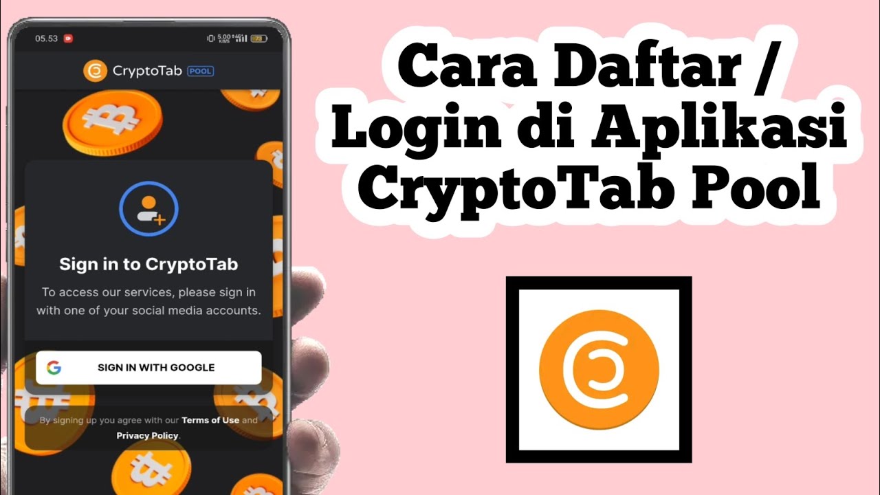 Cara Daftar Akun di Aplikasi CryptoTab Pool | Cara Login di Aplikasi CT ...