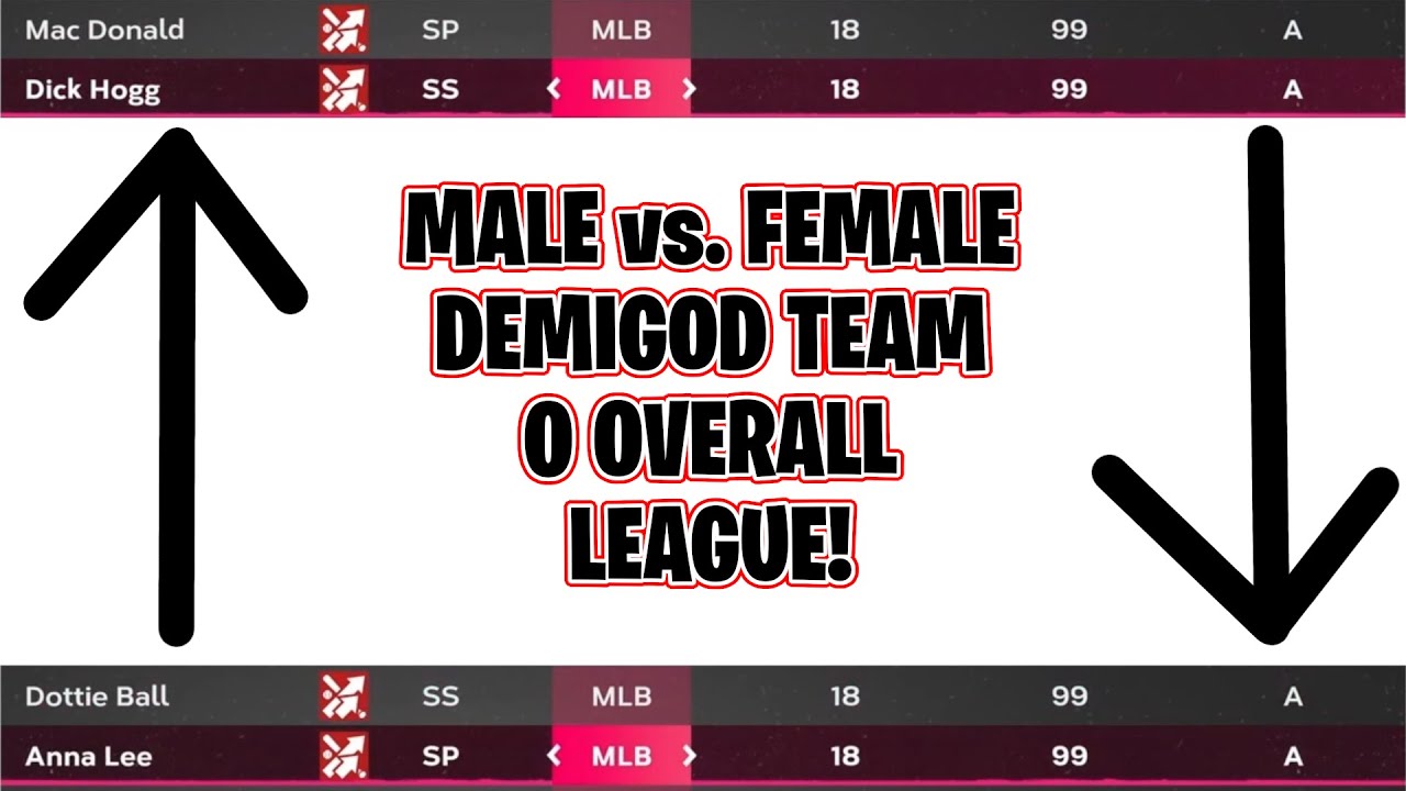 BATTLE OF THE GENDERS! 99 OVERALL MALE vs. FEMALE DEMIGODS! WHO WINS ...