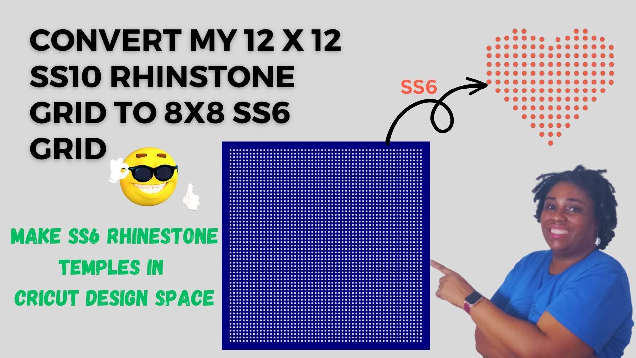 Make SS6 Rhinestone templates in Cricut Design Space - YouTube