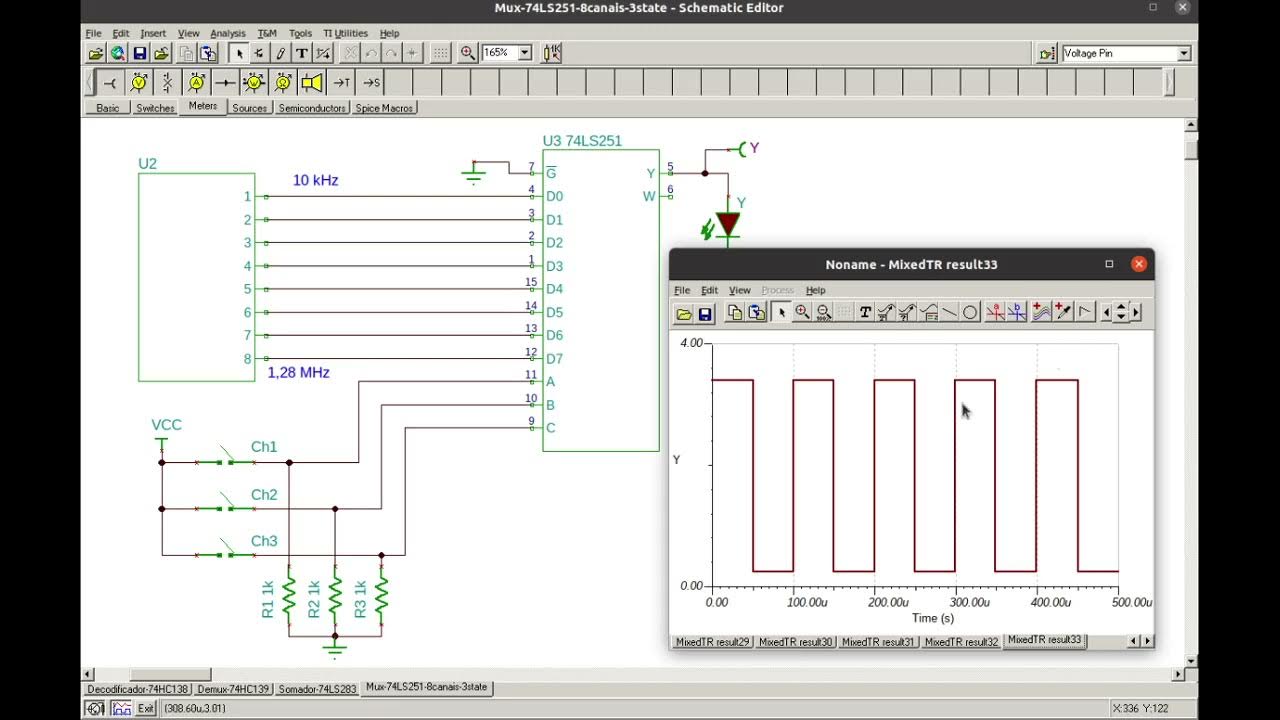 TDI Aula 12 (Parte 2.a): Simulação do Circuito Multiplexador 74LS251 ...