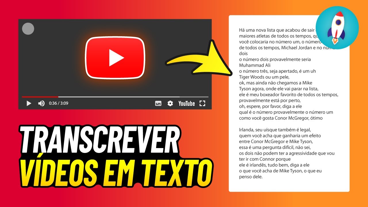 Como TRANSCREVER VÍDEO EM TEXTO Grátis - Vídeo do YouTube em Texto ...