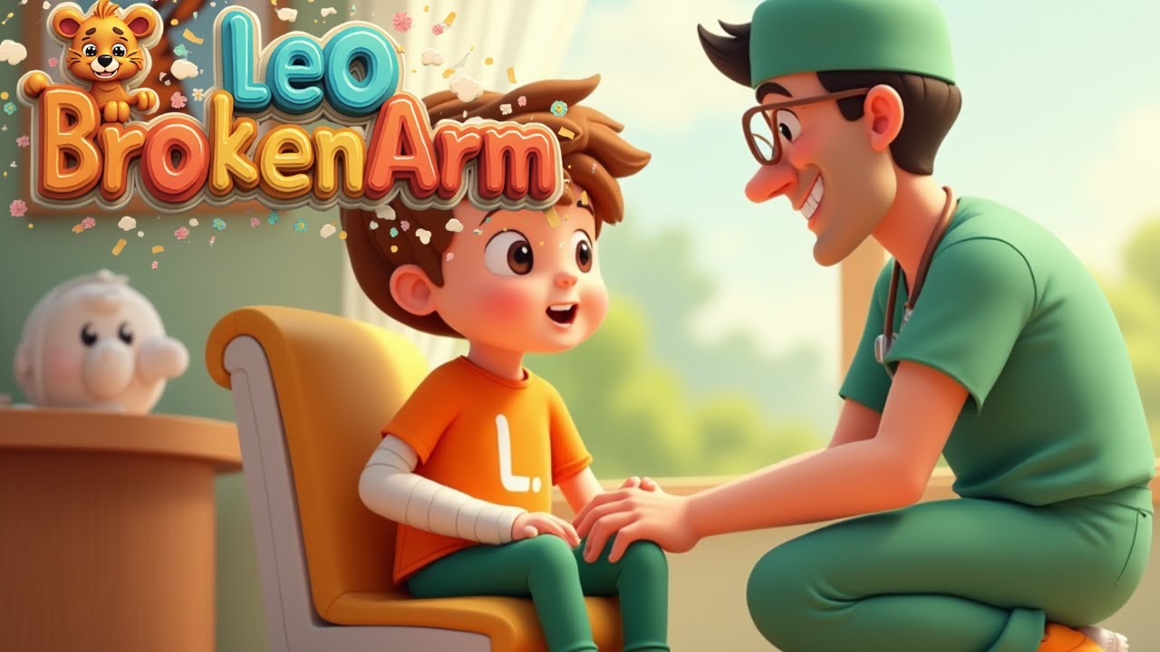 Broken Arm Song | Leo Broken Arm | Nursery Rhymes | Kid on Cast | Kids ...