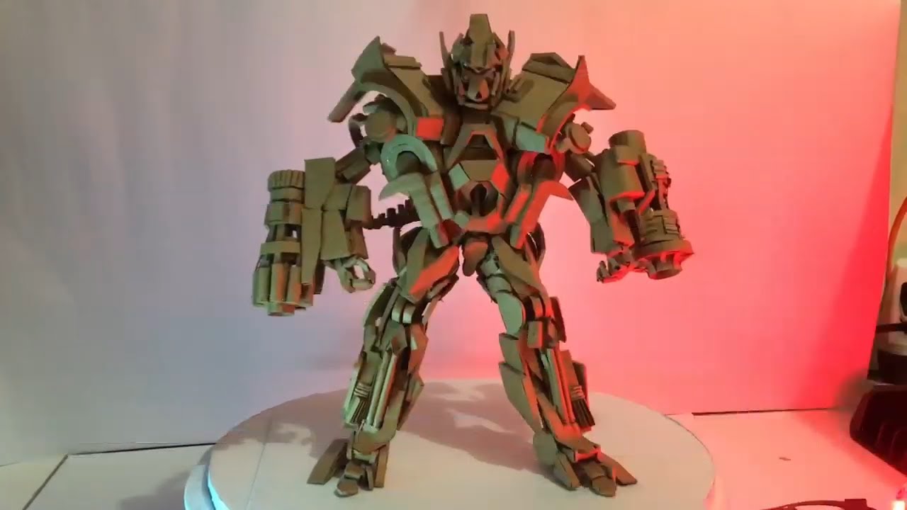 SUPER DETAILS TRANSFORMERS MADE FROM CARDBOARD OPTIMUS PRIME ,BUMBLE ...