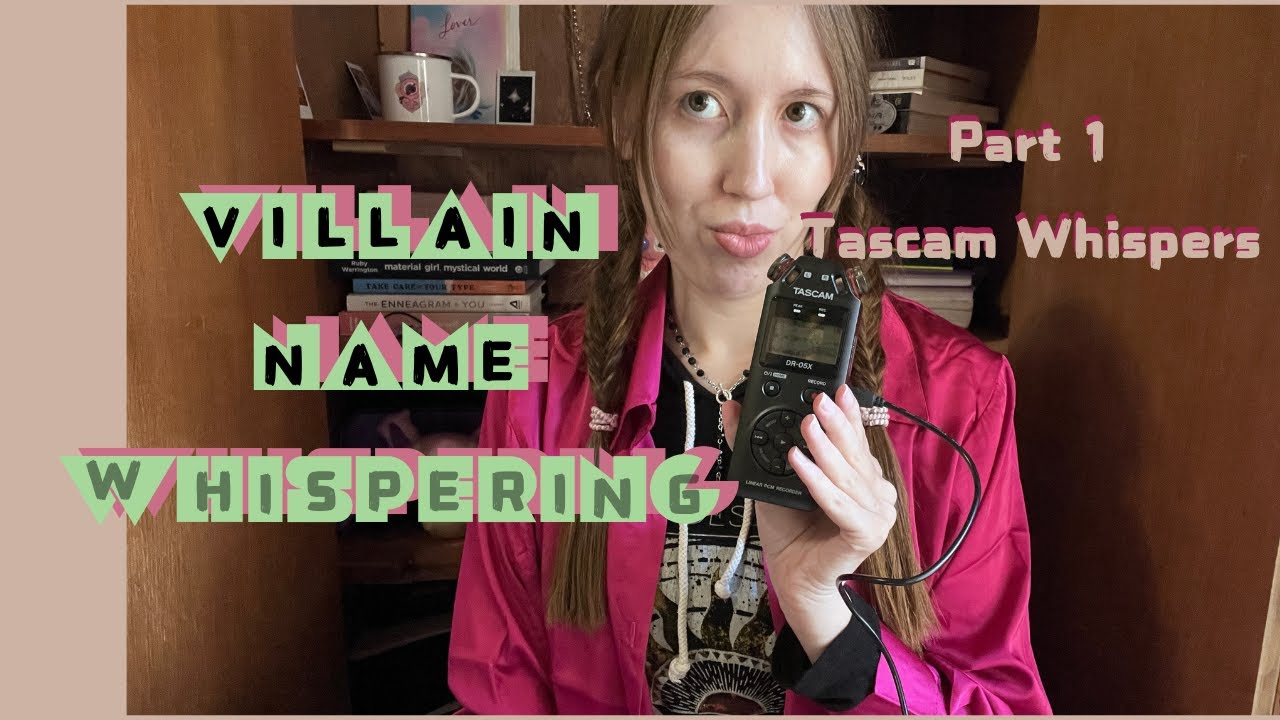 Villain Name Whispering ASMR | Spooky Halloween Edition (Tascam Up ...