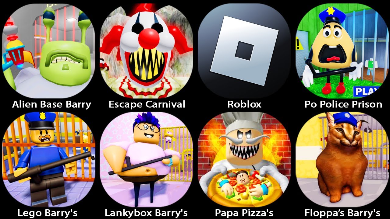 Alien Base Barry's Prison Run,Escape The Carnival,Po Police Prison Run ...