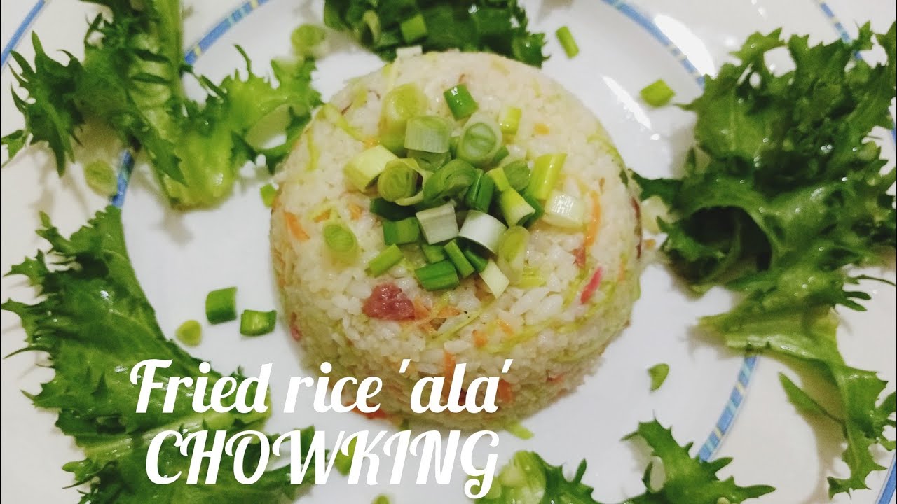 Fried Rice "ala" Chowking - YouTube